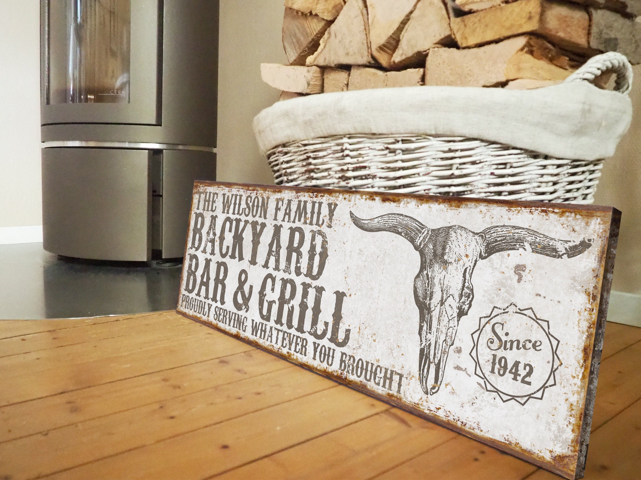 Custom Backyard Bar and Grill Sign Backyard Signs Outdoor BBQ - Etsy