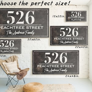 Personalized Family Address Sign for Front Patio Large Outdoor Porch ...