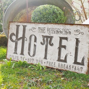 Personalized Hotel Sign: Custom Vintage Cottage Decor - Etsy