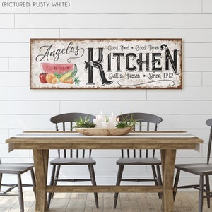 Modern Farmhouse Kitchen Sign Personalized Farm Kitchen Wall Decor ...