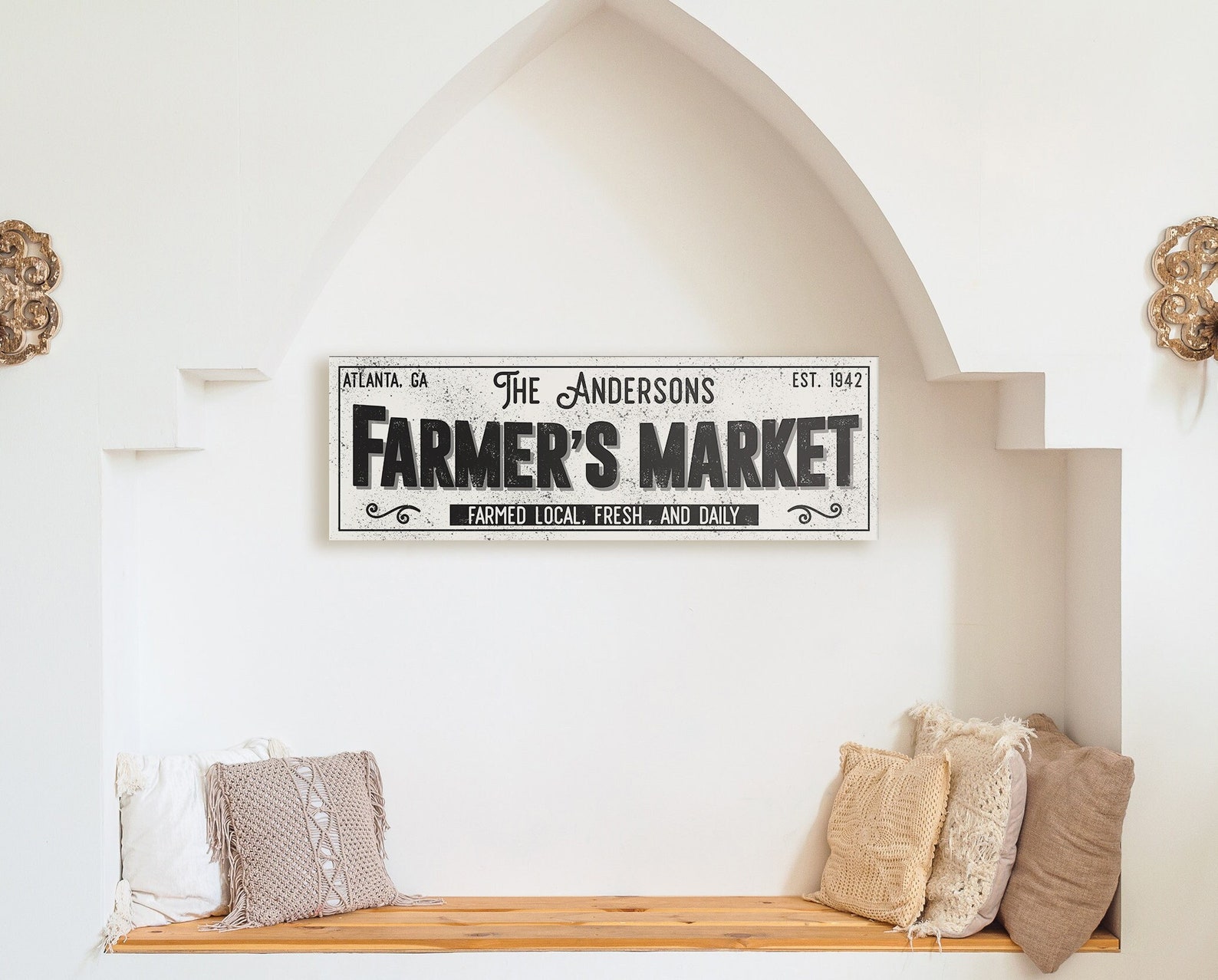 Custom Farmers Market Sign Farmhouse Wall Decor Housewarming - Etsy