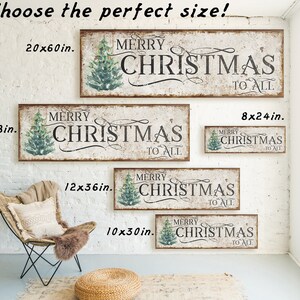 Rustic Merry Christmas Sign: Farmhouse Cottagecore Holiday Decor - Etsy