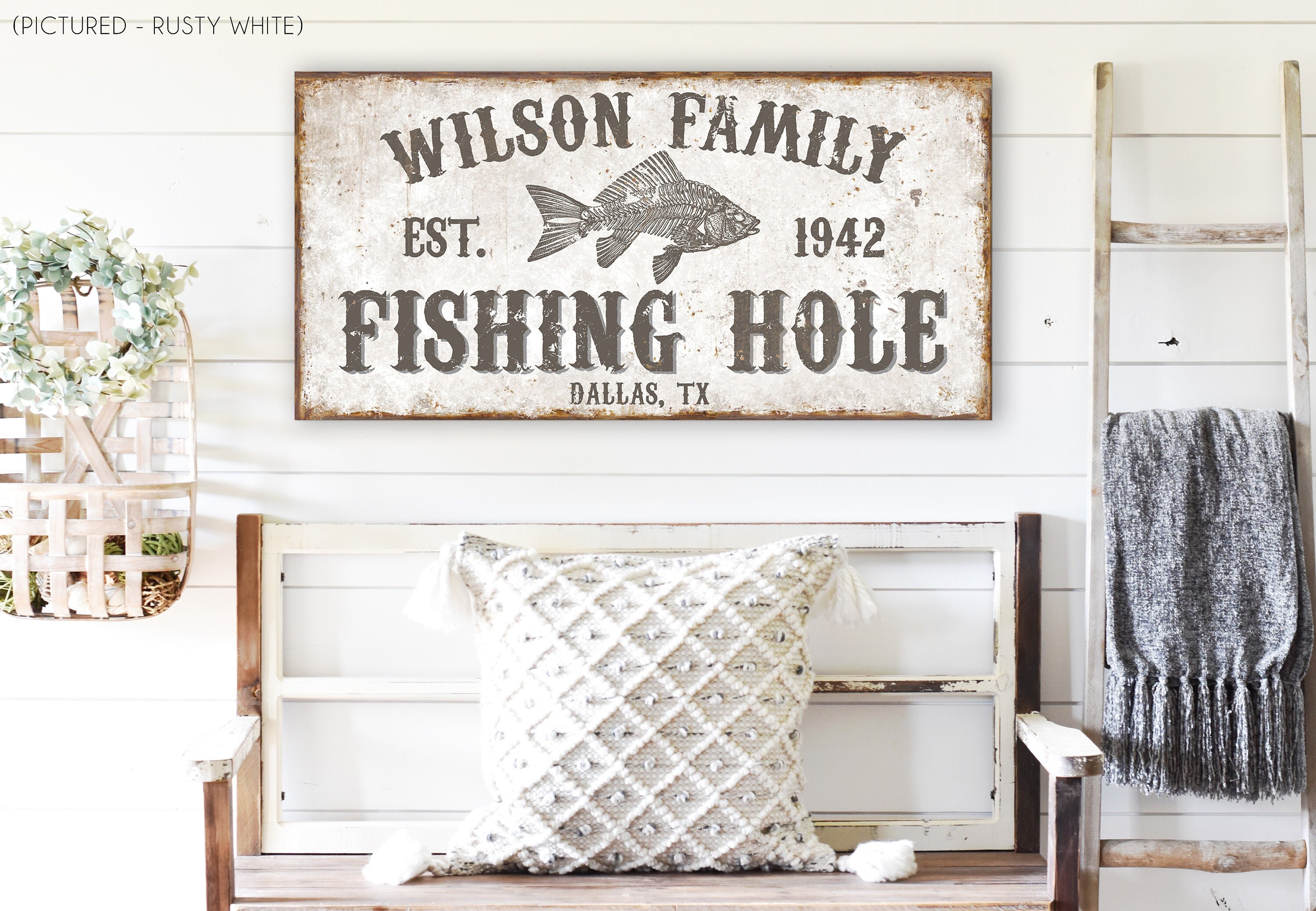 Custom Fishing Sign for Man Cave Lake House Signs Fishing - Etsy