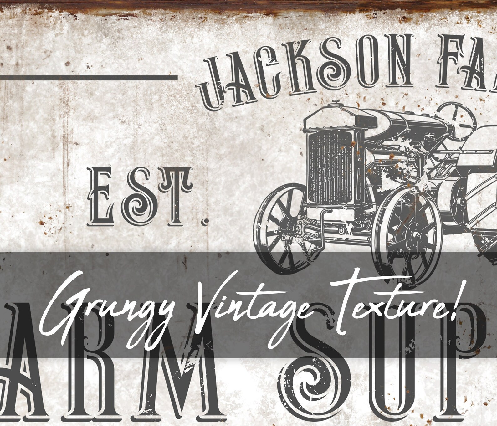 Custom Farm Supply Company Sign Vintage Tractor Signs - Etsy