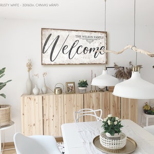 Custom Welcome Sign for Entryway Entry Way Home Decor Personalized ...