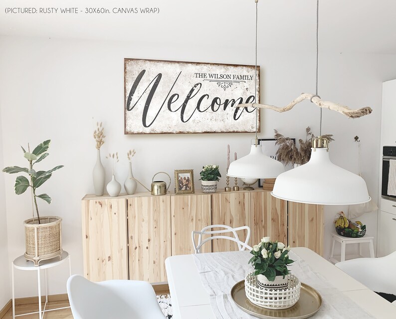 Custom Welcome Sign for Entryway Entry Way Home Decor - Etsy