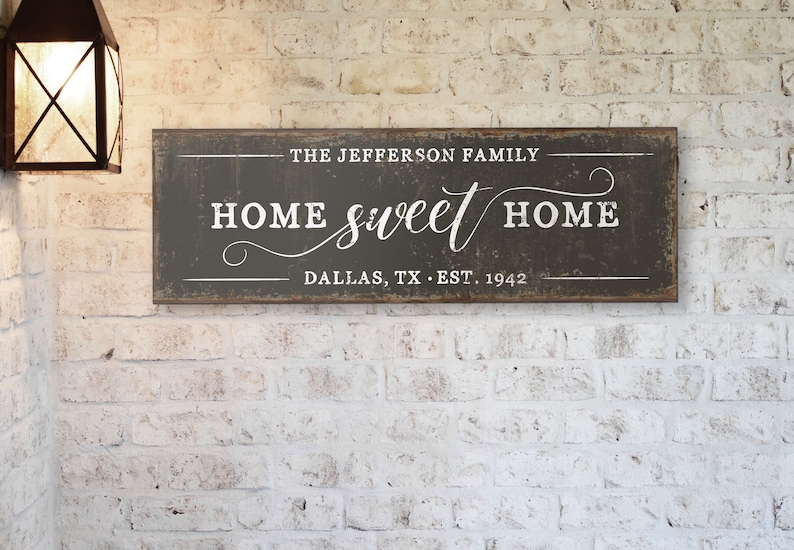 Modern Farmhouse Entryway Decor Personalized Family Name Metal - Etsy