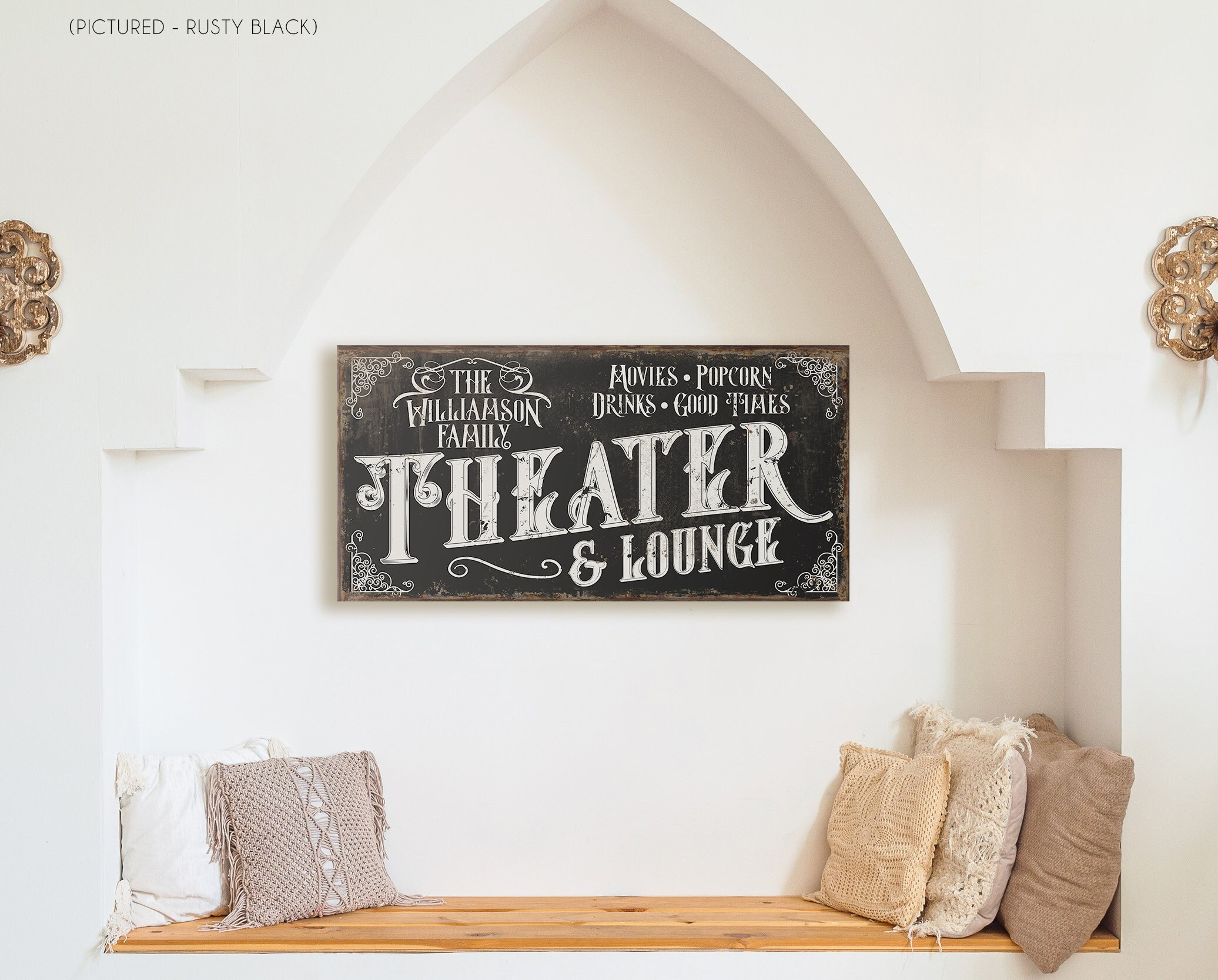 Custom Theater and Lounge Sign for Basement Tv Room Decor - Etsy