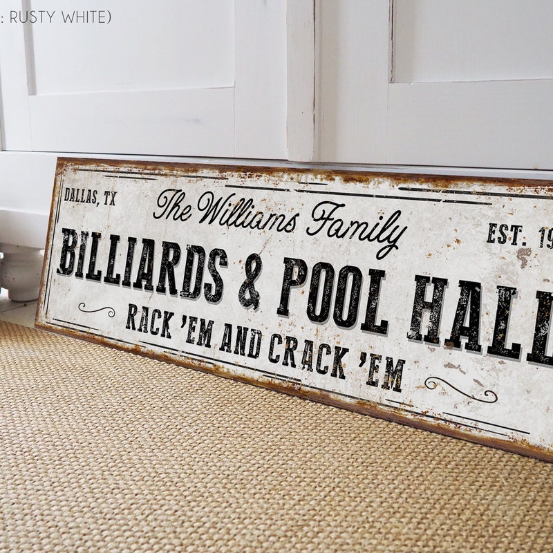 Billiards Sign - Etsy