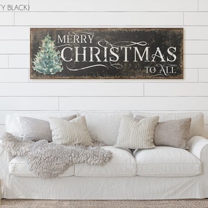 Rustic Merry Christmas Sign: Farmhouse Cottagecore Holiday Decor - Etsy