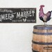 Custom Farm Sign Farmers Market Signs Personalized Kitchen Decor Rustic ...