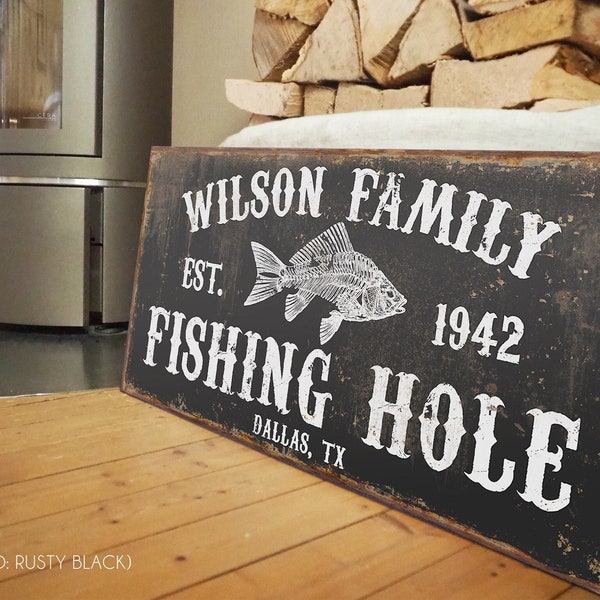 Fishing Hole Sign - Etsy