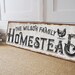 Custom Homestead Sign Personalized Farmhouse Signs Rustic Antique Decor ...