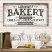 Custom Bakery Sign for Kitchen Decor Vintage Farmhouse Pantry Wall Art ...