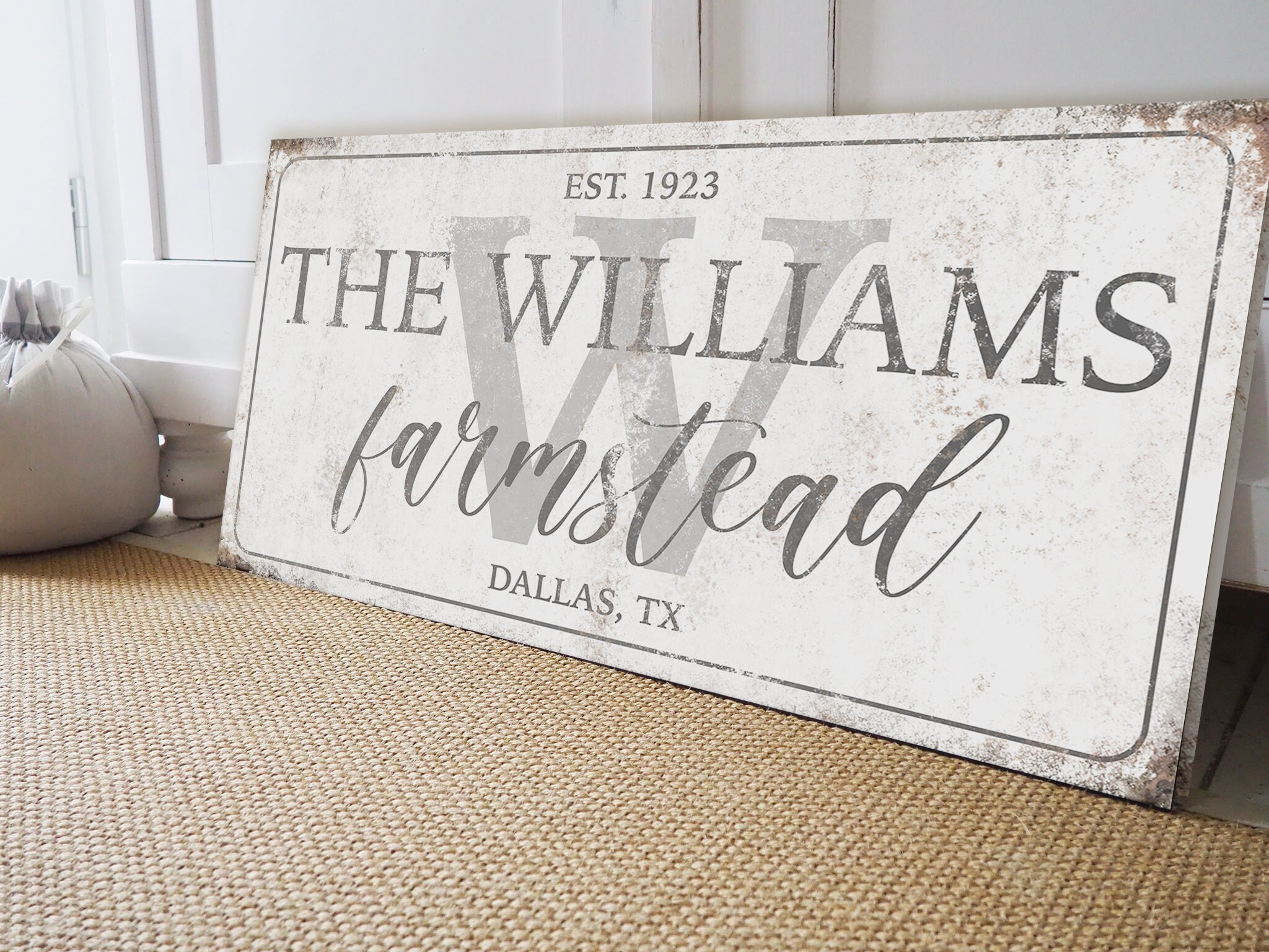 Custom Last Name Family Initial Sign Established Sign for - Etsy
