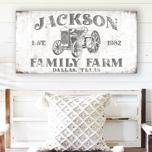 Custom Family Farm Sign Personalized Farmhouse Signs Modern Farm House ...