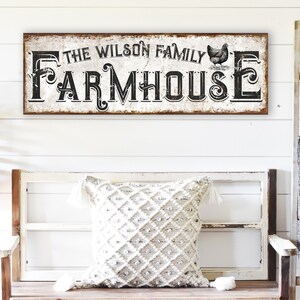 Personalized Farmhouse Sign Custom Farm Decor Rustic Barn Signs Chicken ...