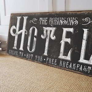 Personalized Hotel Sign: Custom Vintage Cottage Decor - Etsy