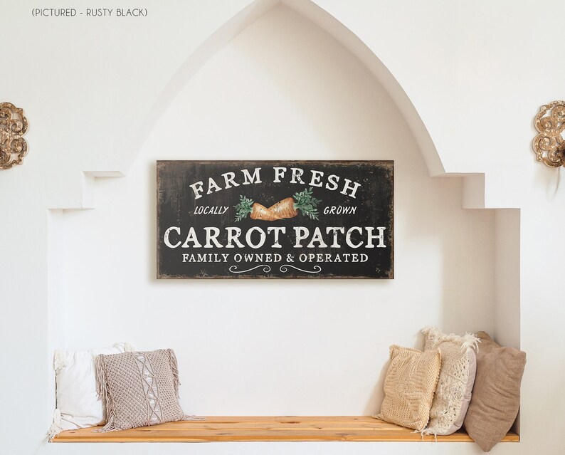 Farm Fresh Carrot Patch Sign Farmhouse Easter Decor Carrots - Etsy