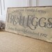 Custom Modern Farmhouse Sign for Living Room Rustic Personalized ...