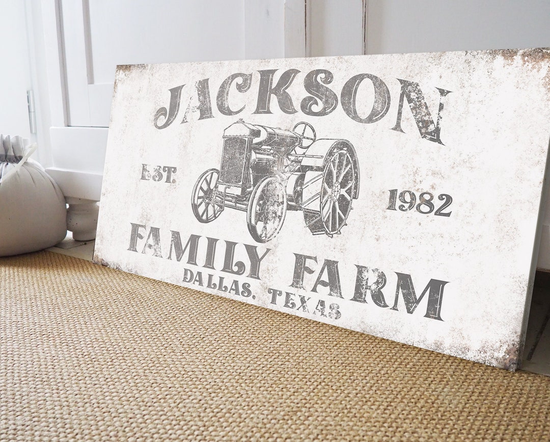 Customized Farm Sign Personalized Family Farmhouse Signs Custom Gift ...