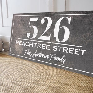 Custom Address Signs for Front Porch Outdoor Patio Street Name Number ...