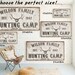 Personalized Hunting Camp Sign, Rustic Farmhouse Decor - Etsy