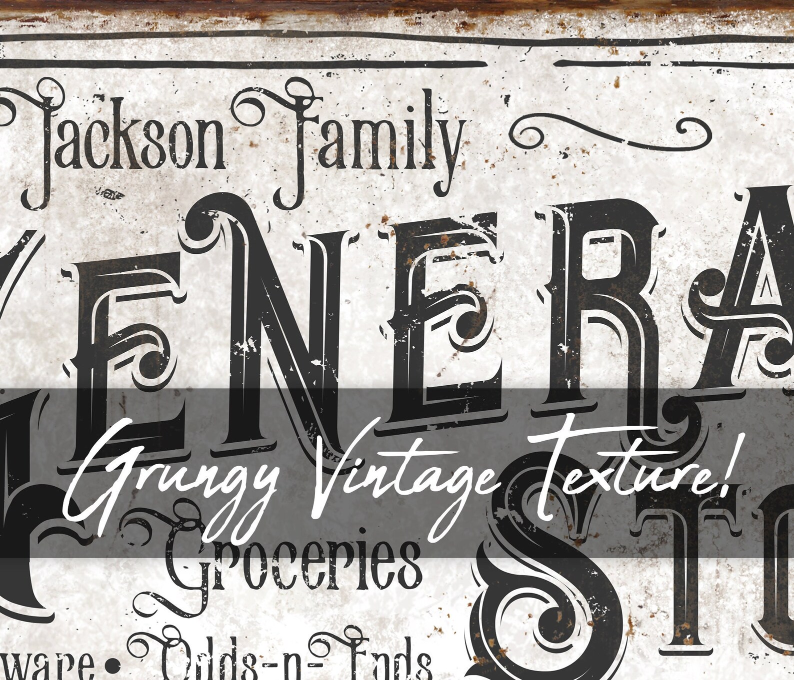 Custom General Store Sign Personalized Modern Farmhouse Wall - Etsy