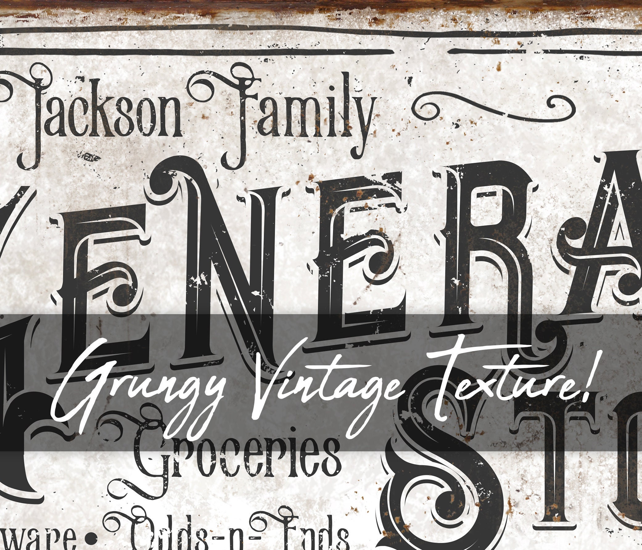 Custom General Store Sign Personalized Modern Farmhouse Wall - Etsy