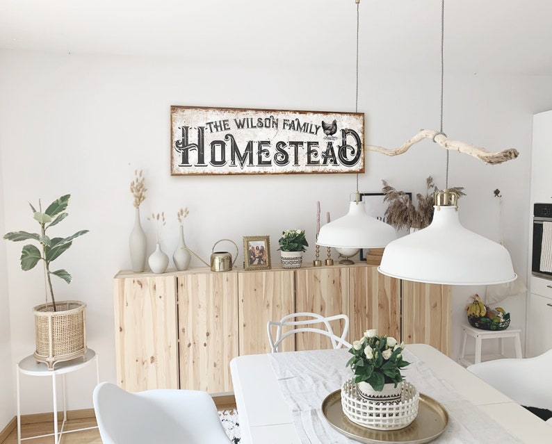 Custom Modern Farmhouse Sign for Living Room Rustic - Etsy