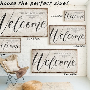 Custom Welcome Sign for Entryway Entry Way Home Decor Personalized ...