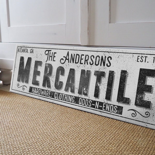 Mercantile Sign - Etsy