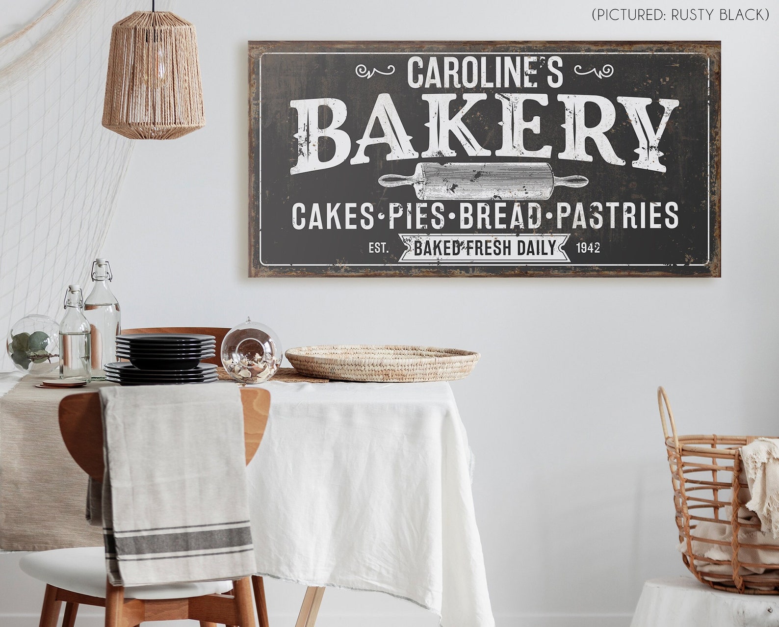 Custom Bakery Sign Gift for Grandma Her Mom Wife Rustic - Etsy