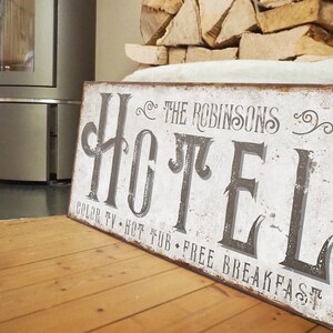 Personalized Hotel Sign: Custom Vintage Cottage Decor - Etsy