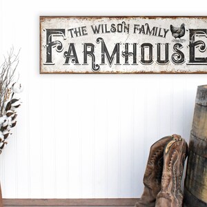 Personalized Farmhouse Sign Custom Farm Decor Rustic Barn Signs Chicken ...