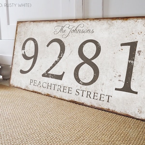Rustic Metal Address Sign - Etsy
