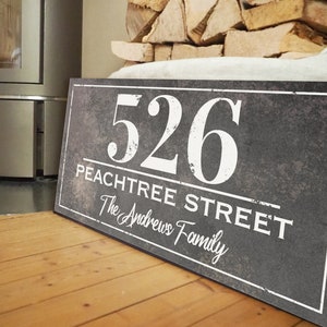 Custom Address Signs for Front Porch Outdoor Patio Street Name Number ...