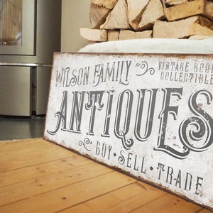 Personalized Antique Shop Signs Buy Sell Trade Sign Antique Market ...