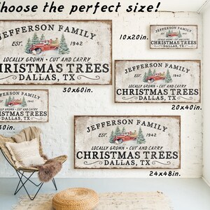 Personalized Country Farmhouse Christmas Sign Custom Christmas Decor ...