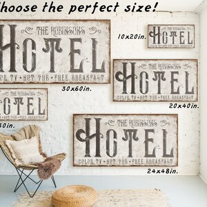 Personalized Hotel Sign: Custom Vintage Cottage Decor - Etsy