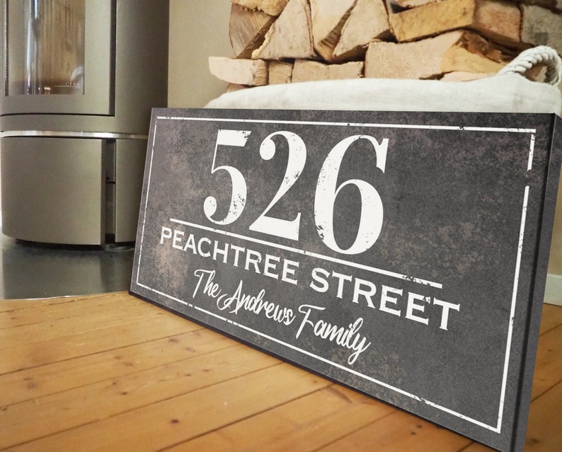 Personalized Family Address Sign for Front Patio Large Outdoor - Etsy