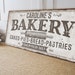 Custom Bakery Sign for Kitchen Decor Vintage Farmhouse Pantry - Etsy