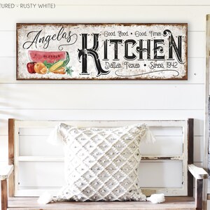 Modern Farmhouse Kitchen Sign Personalized Farm Kitchen Wall Decor ...