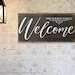 Custom Family Name Welcome Sign Personalized Family Sign for Front Door ...