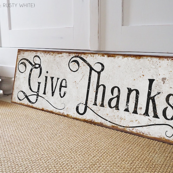 Give Thanks Sign - Etsy
