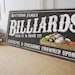 Custom Billiards Sign Personalized Basement Decor for Man Cave Gifts ...