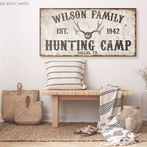Custom Hunting Camp Sign Personalized Hunting Cabin Decor for Dad ...
