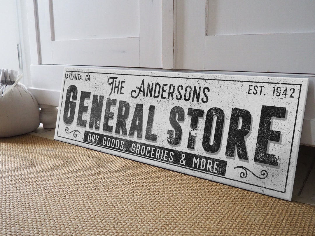 Custom General Store Sign: Farmhouse Kitchen Decor, French Country ...