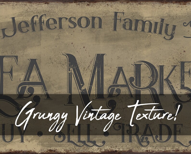 Custom Flea Market Sign: Personalized Farmhouse Decor - Etsy