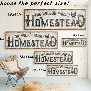 Custom Modern Farmhouse Sign for Living Room Rustic Personalized ...